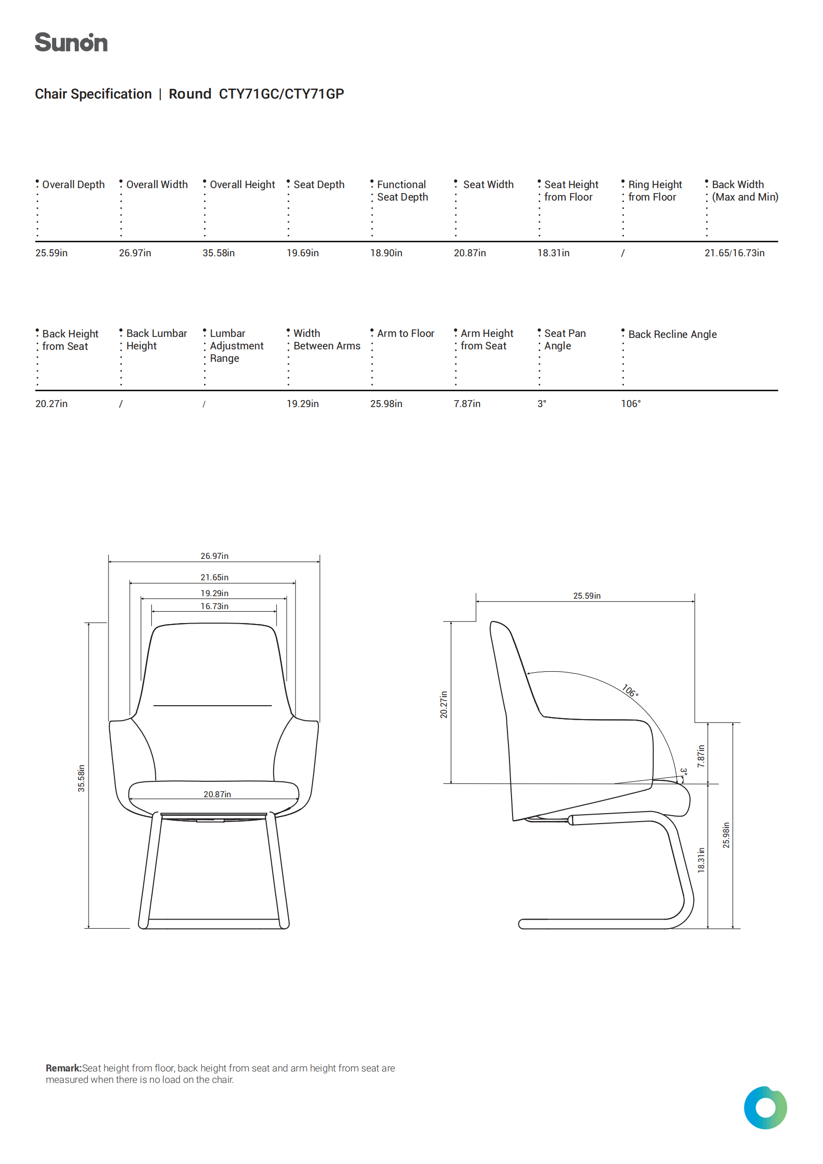 Round Chair | Executive Desk Chairs | Sunon Furniture