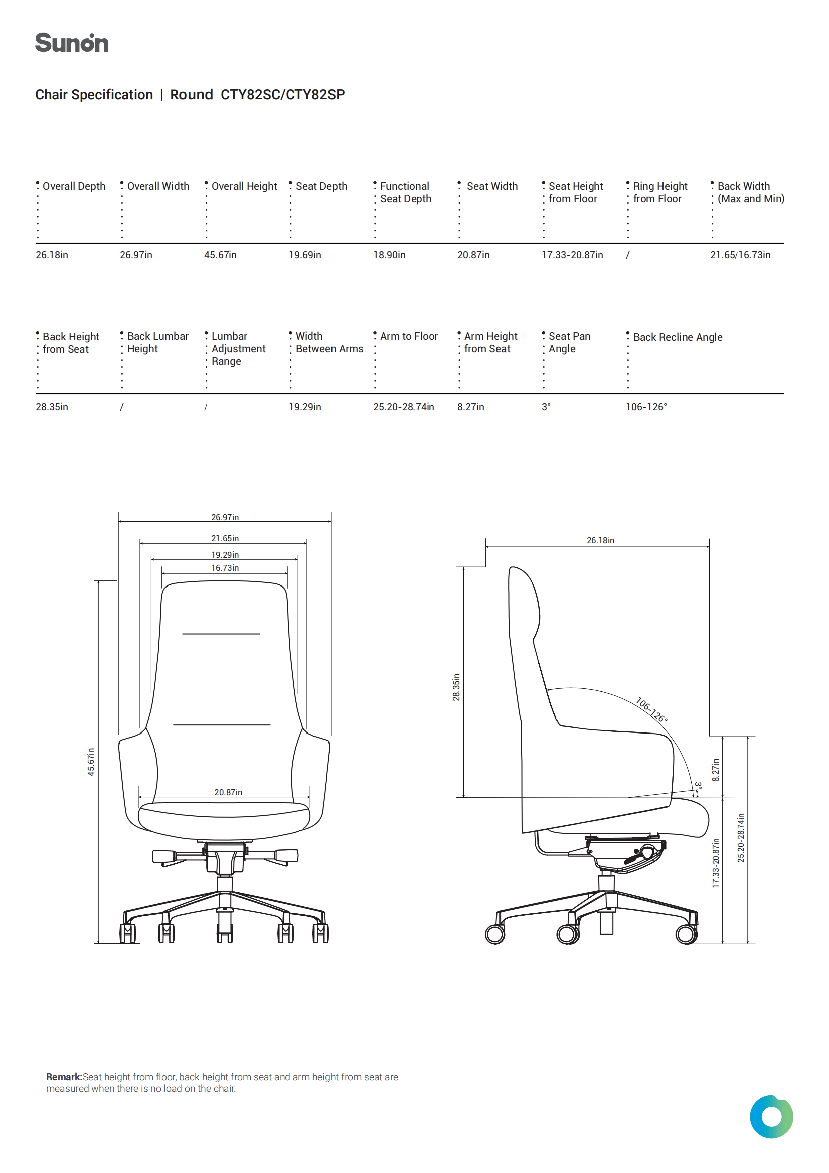 Round Chair | Executive Desk Chairs | Sunon Furniture